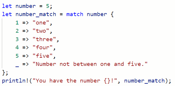 Rust Match Expression Electronics Reference