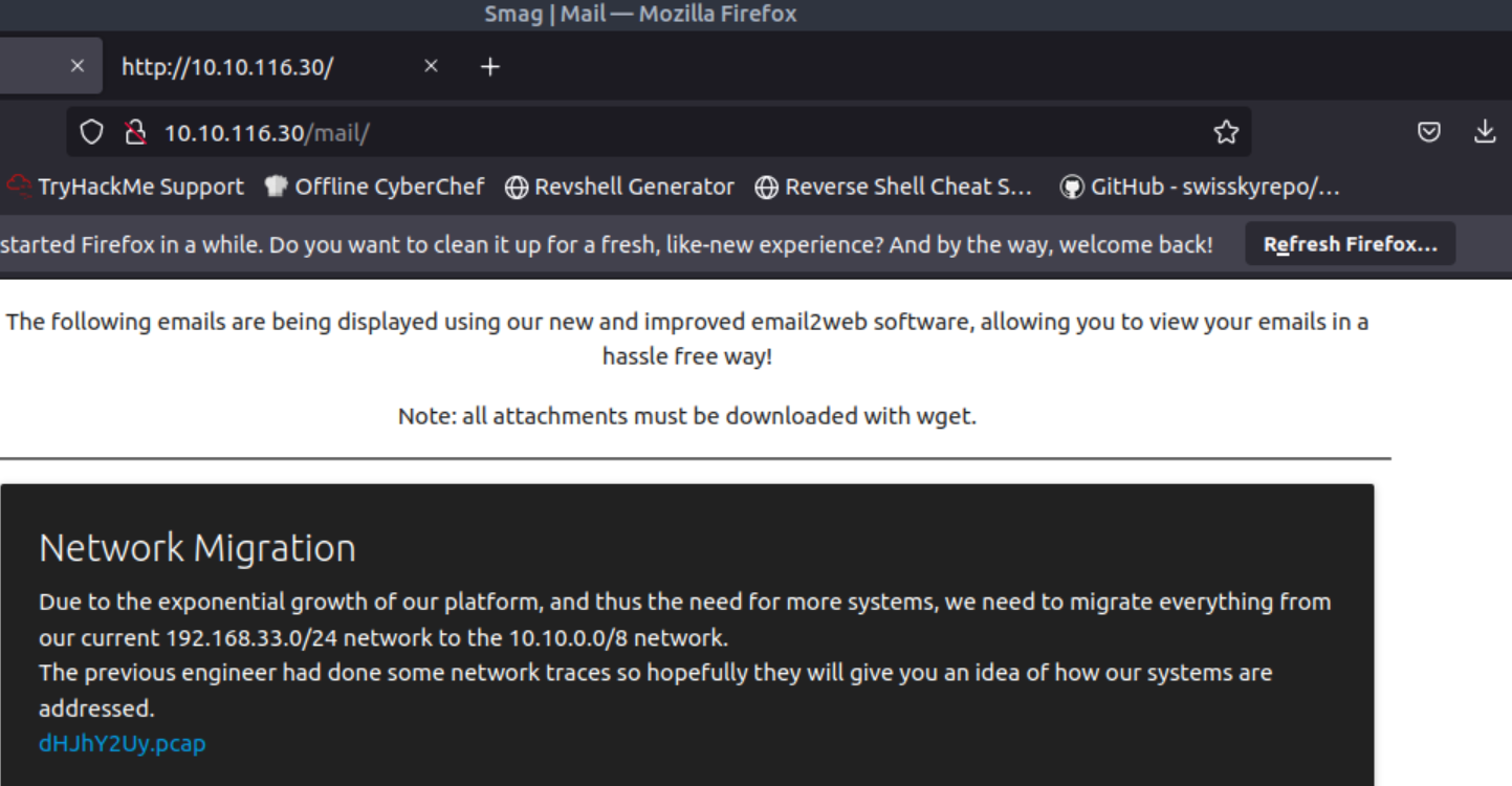 TryHackMe Smag Grotto - Walkthrough and Notes - Electronics Reference