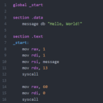"Hello, World!" in Assembly - Electronics Reference